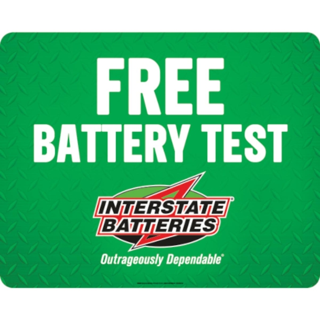 COUNTER MAT - FREE BATTERY TEST - Interstate Batteries